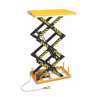 China 1.5 Ton Electric Scissor Lift 1500kg Capacity Anti Slip Steel Platform Safety Interlock for sale