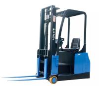 China AC Drive 3 Wheel Electric Forklift Truck 24V 240Ah Battery 800kg 1200kg for sale