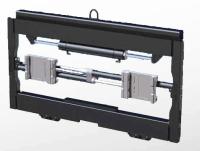 China Corrosion Resistant Forklift Fork Positioner , Side Shifting Fork Positioner With High Visibility for sale