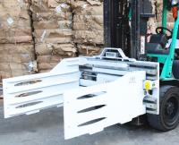China Forklift Bale Clamp 3000-3500kg Capacity 490-2300mm Opening for Cotton Waste Paper for sale