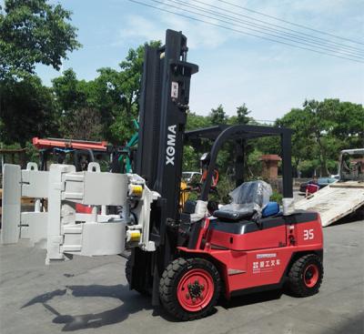 China XGMA 3.5 Ton Diesel Forklift Truck 6m Lifting Height LED Lighting for sale