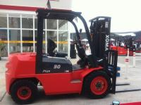 China XGMA 3 Ton Diesel Forklift 3 Stage Mast 4.5m Lifting Height Structural Painting for sale