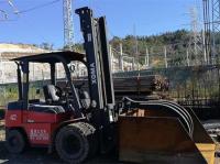 China Steel Pipe Clamp Forklift Attachment 1500kg Capacity for Cylindrical Handling for sale