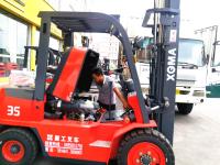 China XGMA CPCD35 3.5 Ton Diesel Forklift Truck 3000mm Lifting Mast 2 Stage for sale