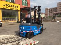 China BYD 3.5 Ton Electric Forklift 80V 540Ah Battery Pneumatic Tires CPD35 for sale