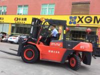 China 8.5 Ton Diesel Forklift Truck 8500kg Capacity Heavy Duty Forklift with Clearance Buffering Structure for sale