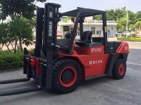 China 8.5 Ton Diesel Forklift Truck 8500kg Capacity Heavy Duty Forklift with Clearance Buffering Structure for sale