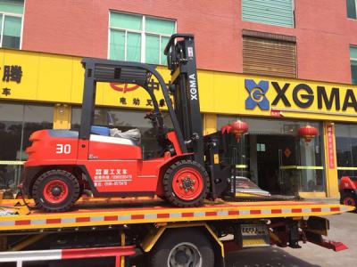 China XGMA 3 Ton Diesel Forklift 3500kg Capacity Hydraulic Transmission 2 Stage Mast for sale