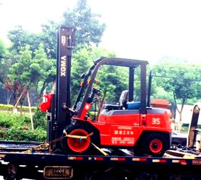 China Diesel Forklift Truck 5 Ton Triplex Full Free Mast 5m Side Shift Container for sale