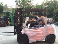 China 8 Ton Diesel Forklift 1600x180x80mm Forks 3000mm Lifting Height Mitsubishi S4S Engine for sale