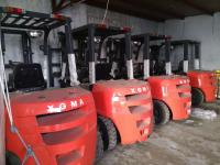 China 8 Ton Diesel Forklift 1600x180x80mm Forks 3000mm Lifting Height Mitsubishi S4S Engine for sale