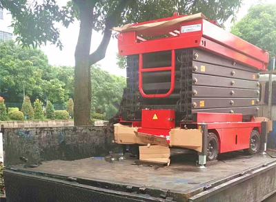 China Hydraulic Manual Electric Scissor Lift 2.2kw 3kw 500kg 2000kg Capacity Narrow Platform for sale