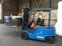 China BYD CPD35 3.5 Ton Electric Forklift Truck 80V 540Ah Battery Warehouse Handling Equipment for sale