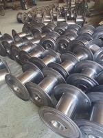 China 300mm Flat Steel Cable Bobbin And Spool High Speed For Wire Drawing Machine for sale