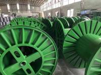 China Customized 1250mm Corrugated Bobbin , Steel Cable Reeling Drum for sale