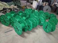 China Double Layers Cable Bobbin 500mm 630mm Iron Punching Steel Bobbin For 630 Buncher for sale