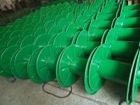 China Double Layers Cable Bobbin 500mm 630mm Iron Punching Steel Bobbin For 630 Buncher for sale