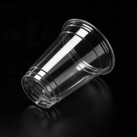 China Transparent 12oz 90mm PLA Disposable Cups OEM Logo for Bubble Tea and Cold Drinks for sale