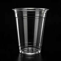 China Transparent 12oz 90mm PLA Disposable Cups OEM Logo for Bubble Tea and Cold Drinks for sale