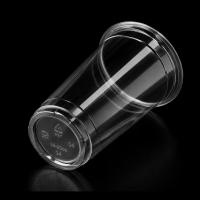 China Large Opening 20oz PET Beverage Cups 98mm Disposable Cup For Bubble Tea And Juice for sale