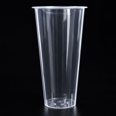 China 700ml 90mm High Transparency PP Plastic Cups Custom Printing for Cold Beverages for sale