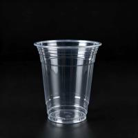China OEM 16oz PET Bubble Tea Cups Disposable with 98mm Wide Mouth for Boba Cold Drinks for sale