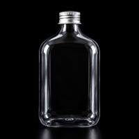 China Custom Logo Clear PET Plastic Jars For Drinks Packaging And Storage for sale