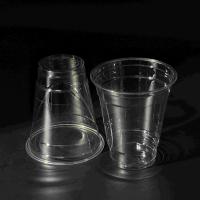 China OEM 95mm PET Plastic Cups 12oz Bubble Tea Cups Custom Logo For Cold Beverages for sale