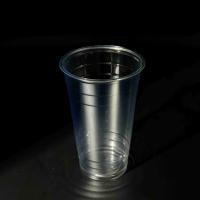 China High Clarity PET 24oz 98mm Bubble Tea Cups Customized Printing for Large Cold Drinks for sale
