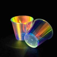 China Custom Logo 90mm PP 280ml IML Plastic Cups Metallic Effects for Beverage Packaging for sale