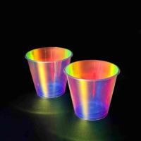 China Custom Logo 90mm PP 280ml IML Plastic Cups Metallic Effects for Beverage Packaging for sale