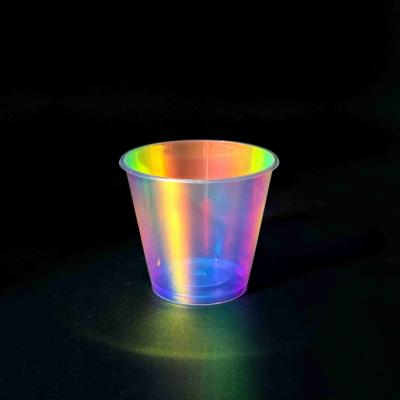 China Custom Logo 90mm PP 280ml IML Plastic Cups Metallic Effects for Beverage Packaging for sale