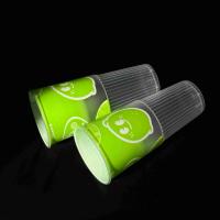 China Scuff Resistant Colored 500ml PP Torch Cups With In Mold Labeling For Beverage Brands for sale