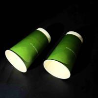 China 500ml Double Wall Paper Cups Custom Logo Printing for Hot and Cold Beverages for sale