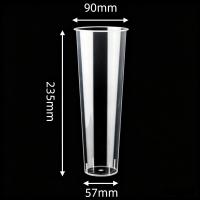 China Extra Tall Transparent PP Injection Molded Cups 90mm 1000ml for Beverage Packaging for sale