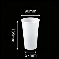 China 90mm Sandblasted PP Plastic Cups Injection Molded Design For Beverage Drinks 500ml for sale