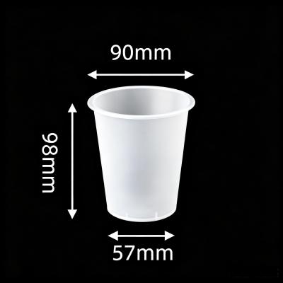 China Customized Frosted Design PP Injection Cup 360ml 90mm Sandblasted For Drink Packaging for sale