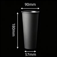 China Food Grade 700ml Black PP Injection Cups for Jumbo Iced Drinks Gaming Venues for sale