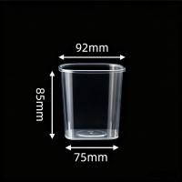 China Lightweight 500ml PP Plastic Cups 92mm Wide Opening For Fruit Yogurt Dessert Drinks for sale