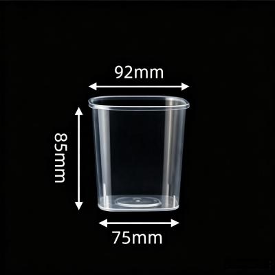China Lightweight 500ml PP Plastic Cups 92mm Wide Opening For Fruit Yogurt Dessert Drinks for sale