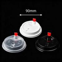 China Customized 90mm Matte Heart Shaped PP Cup Lids Spill Resistant for Beverage Packaging for sale