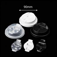China Universal Fit Butterfly Style PP Plastic Cup Covers 90mm For Tea And Beverage for sale