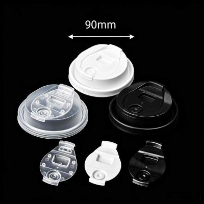 China Universal Fit Butterfly Style PP Plastic Cup Covers 90mm For Tea And Beverage for sale