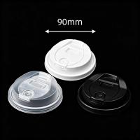 China Multifunctional 90mm Integrated PP Cup Lids For Tea Coffee And Takeaway Drinks for sale