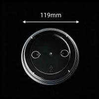 China Tight Fit 119mm Single Hole PP Cup Lids For Coffee Tea And Large Beverage Cups for sale