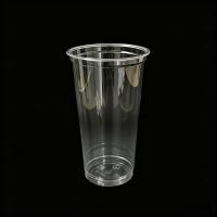 China Disposable 18oz 520ml PLA Compostable Cups with 90mm Rim for Fruit Tea Iced Drinks for sale