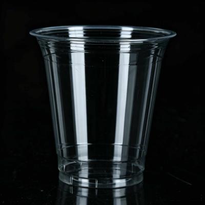 China OEM 95mm Wide Opening 12oz 410ml PLA Clear Cups For Fruit Tea And Cold Beverages for sale