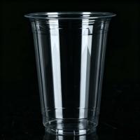 China Private Label 16oz 520ml PLA Compostable Cups for Bubble Tea Fruit Tea and Iced Drinks for sale