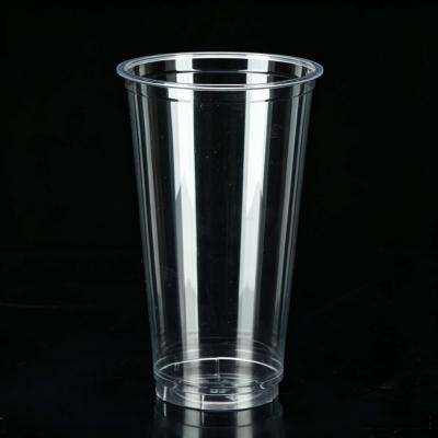 China 90mm Rim PLA Compostable Cups 24oz 660ml For Large Bubble Tea And Cold Beverages for sale