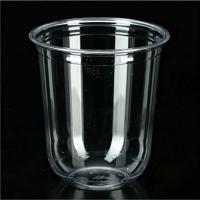 China 90mm U Shaped Rim PLA Compostable Cups 12oz 360ml Custom Branding For Cold Drinks for sale